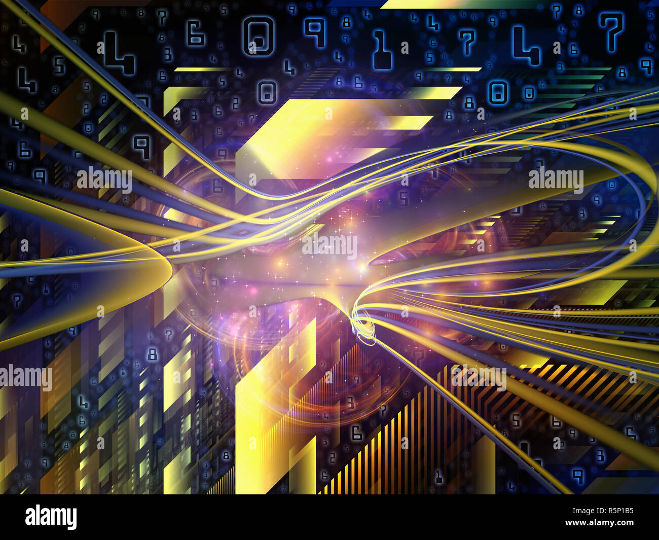 Evolving Digital World Stock Photo - Alamy