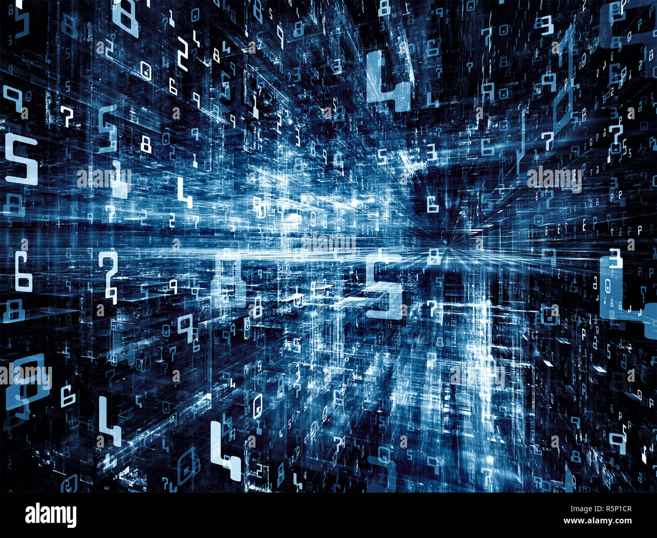 Layers of Virtual World Stock Photo - Alamy