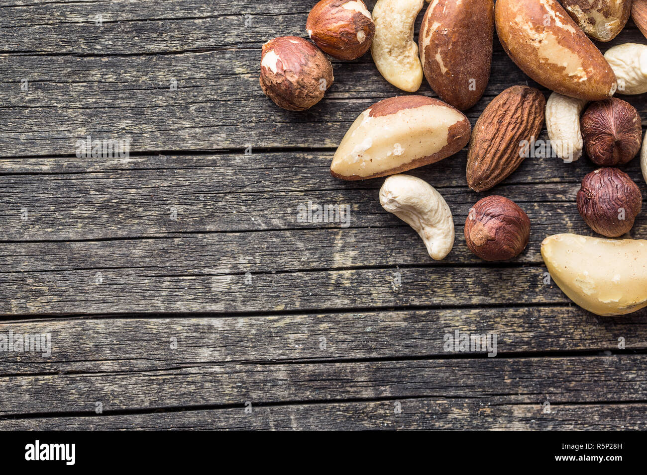Different types of nuts Stock Photo - Alamy