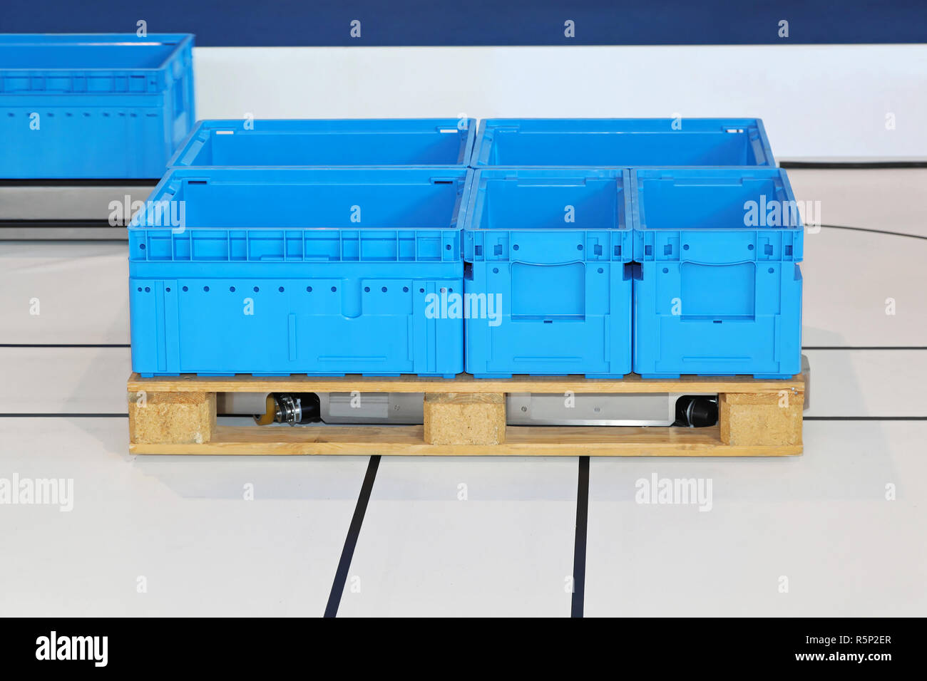 Automated guided pallet Stock Photo - Alamy