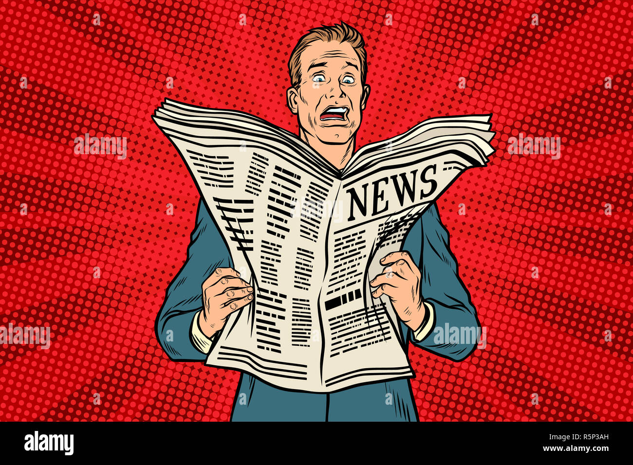 bad news in the newspaper Stock Photo - Alamy