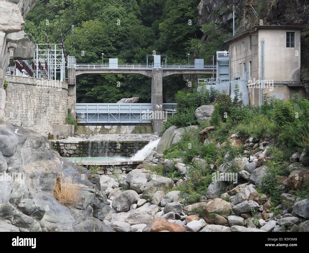 Power station in Pont Saint Martin Stock Photo - Alamy