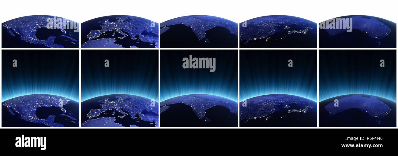 Earth set hi-res stock photography and images - Alamy