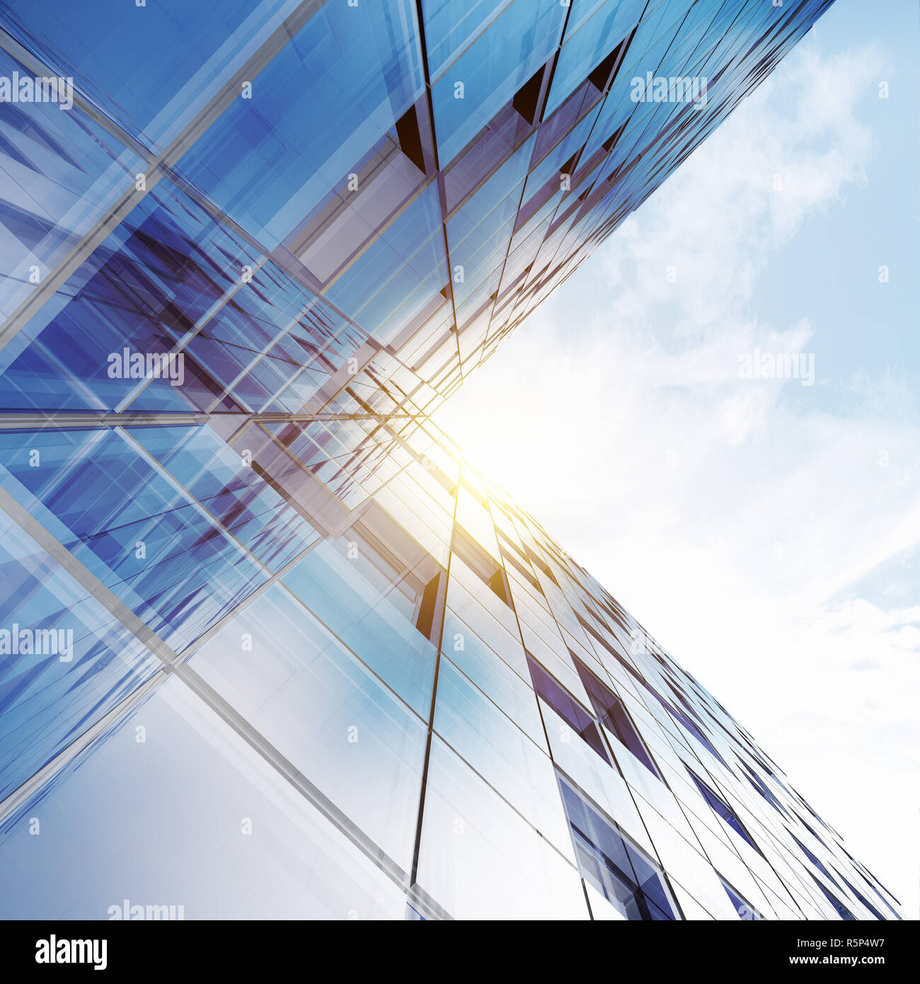 Abstract architecture 3d rendering Stock Photo - Alamy