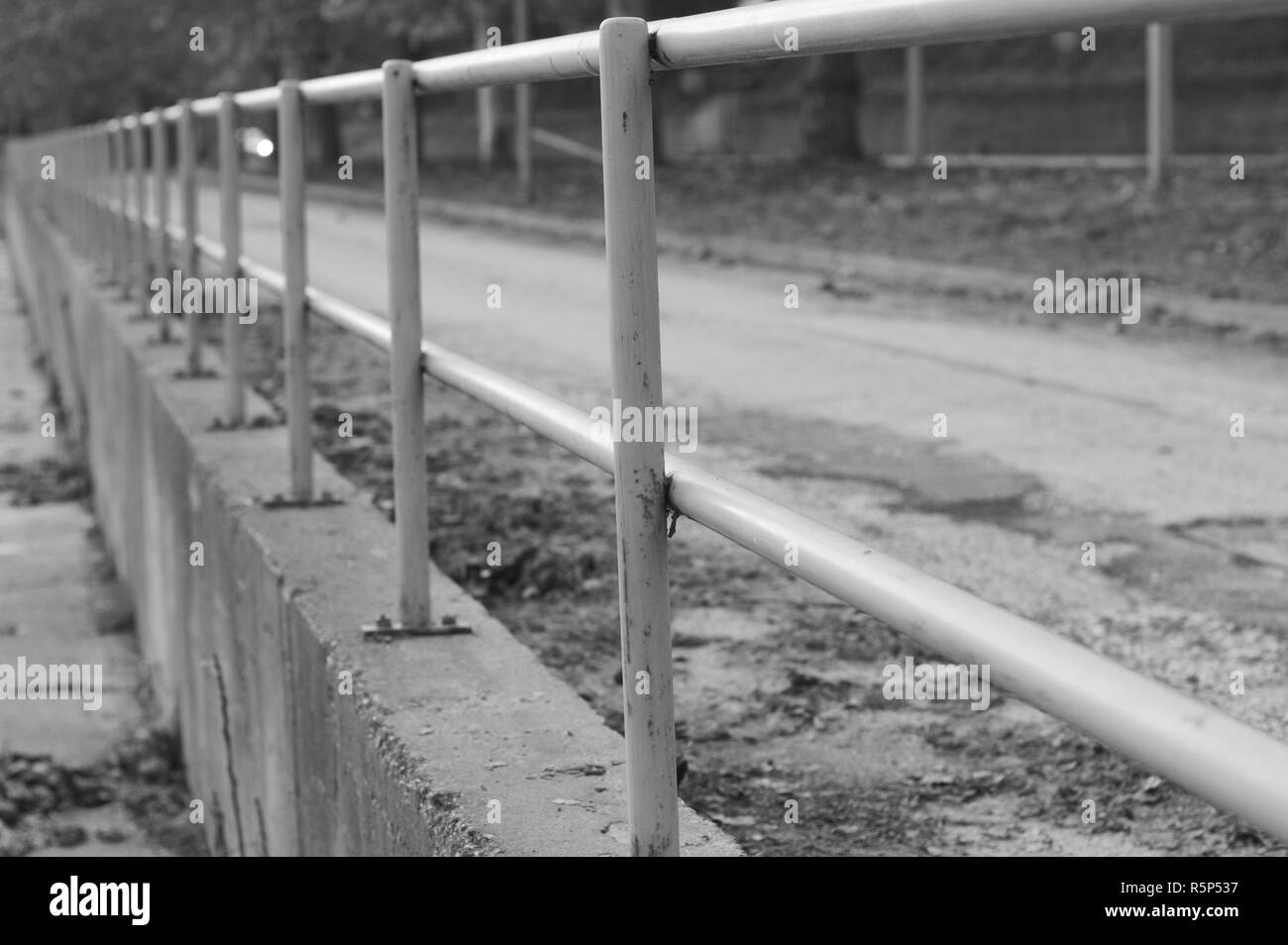 Railing on the street - Perspective view (Pesaro, taly, Europe Stock ...