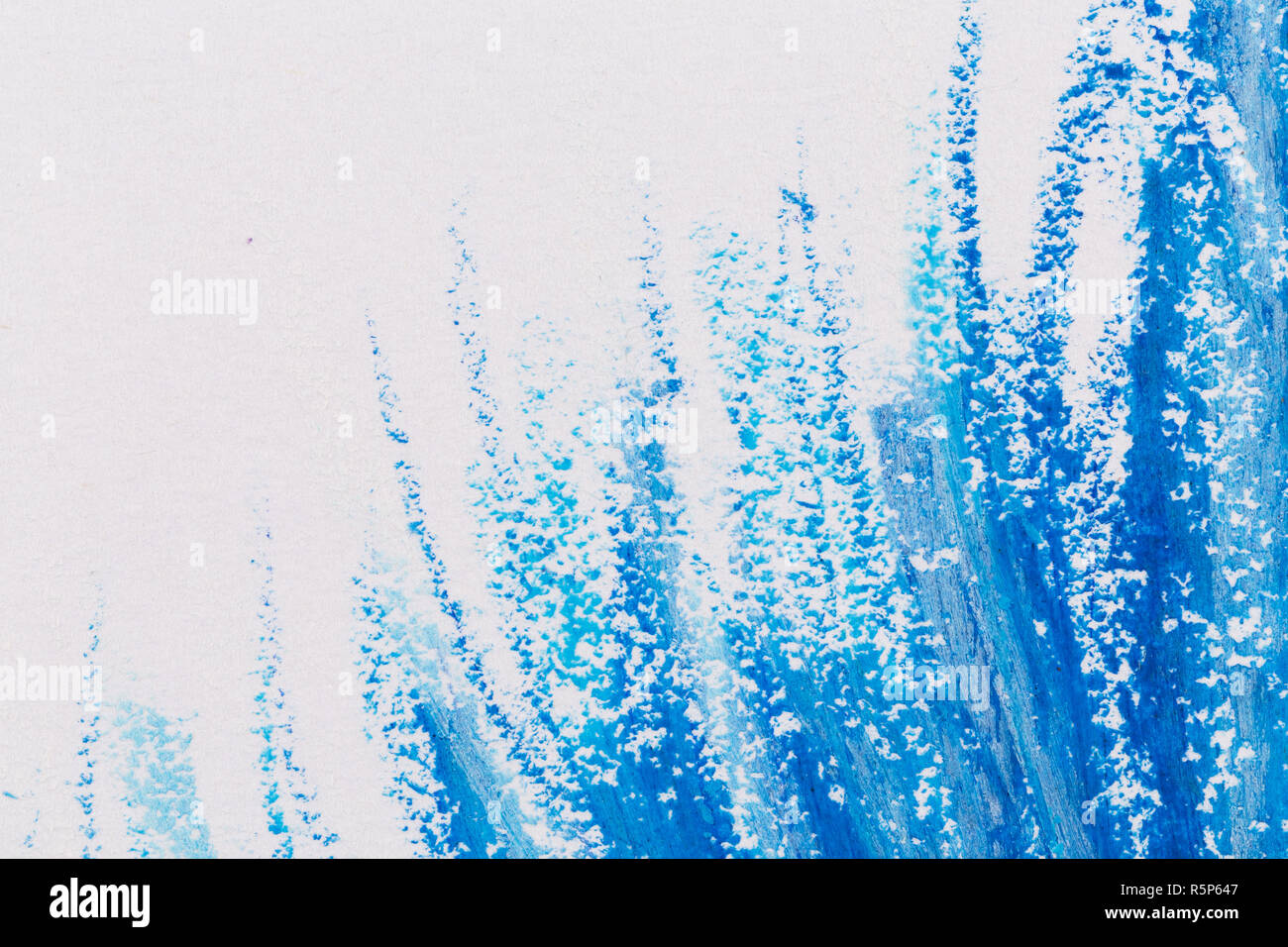 crayons blue frame Stock Photo - Alamy