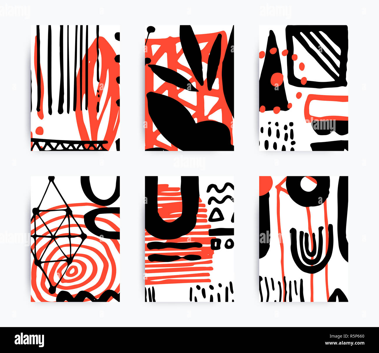 Set of decorative handmade backgrounds Stock Photo - Alamy