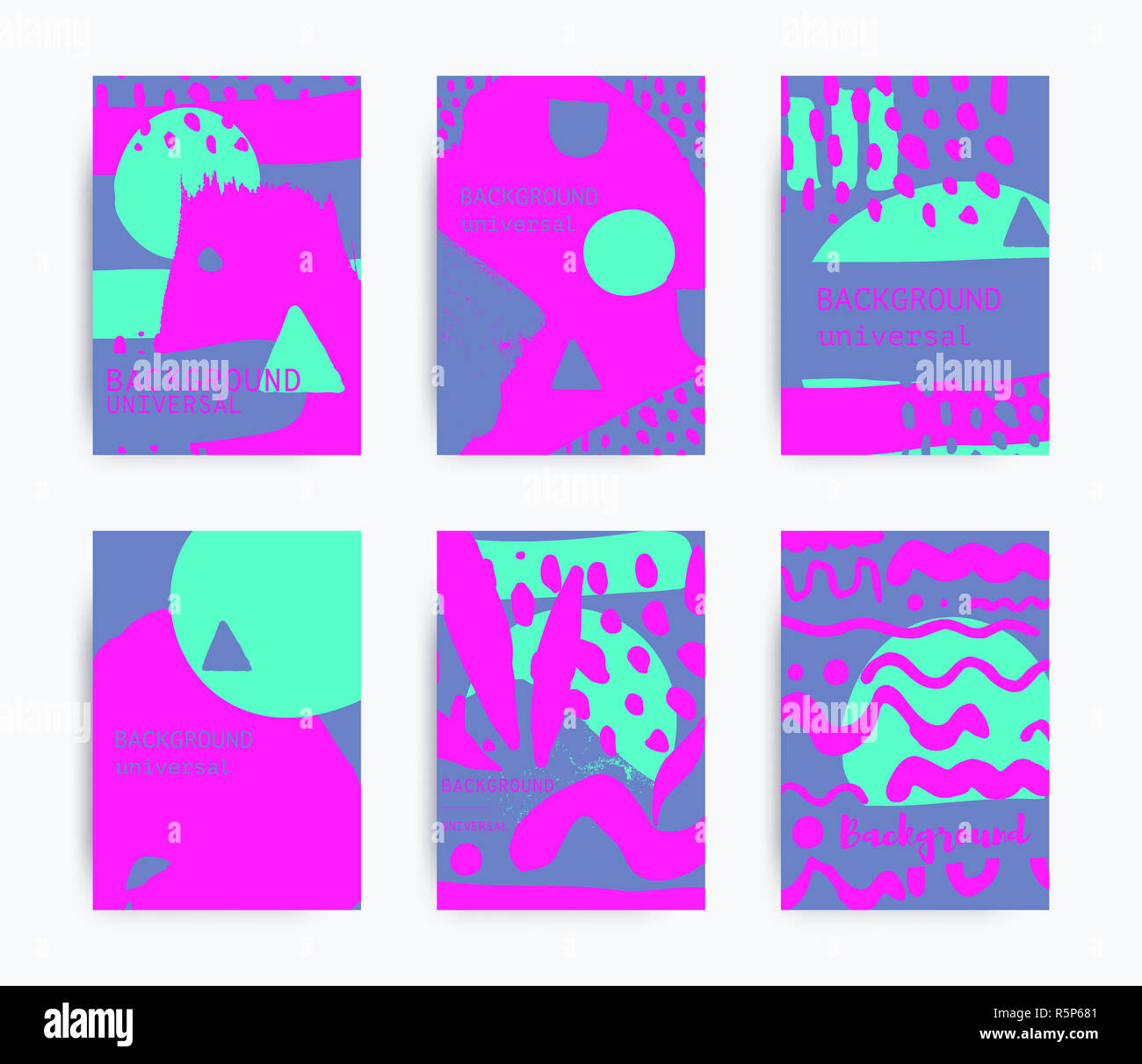 Set of decorative handmade backgrounds Stock Photo - Alamy