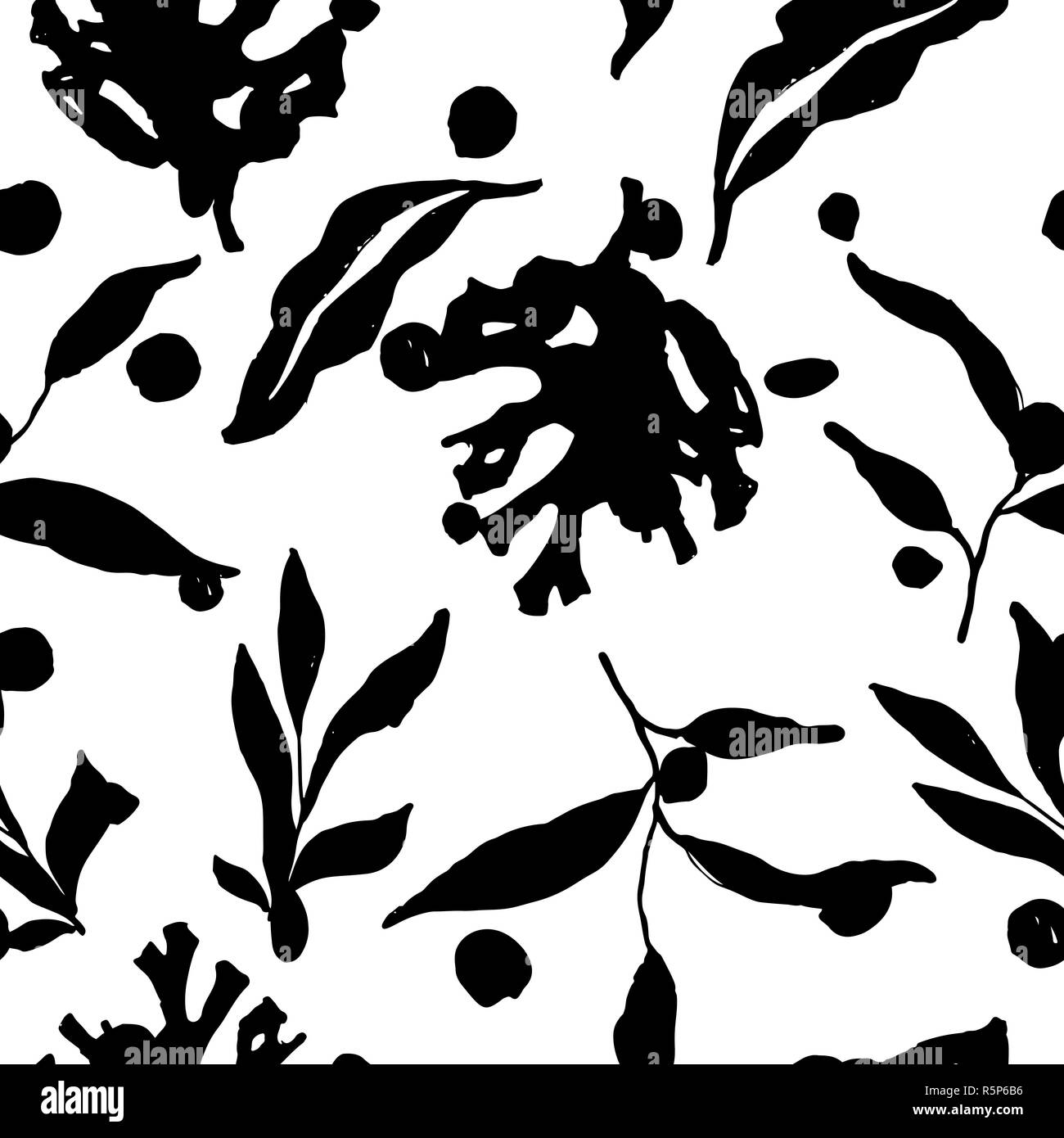 Vector trendy hand made Black and White Stock Photos & Images - Alamy