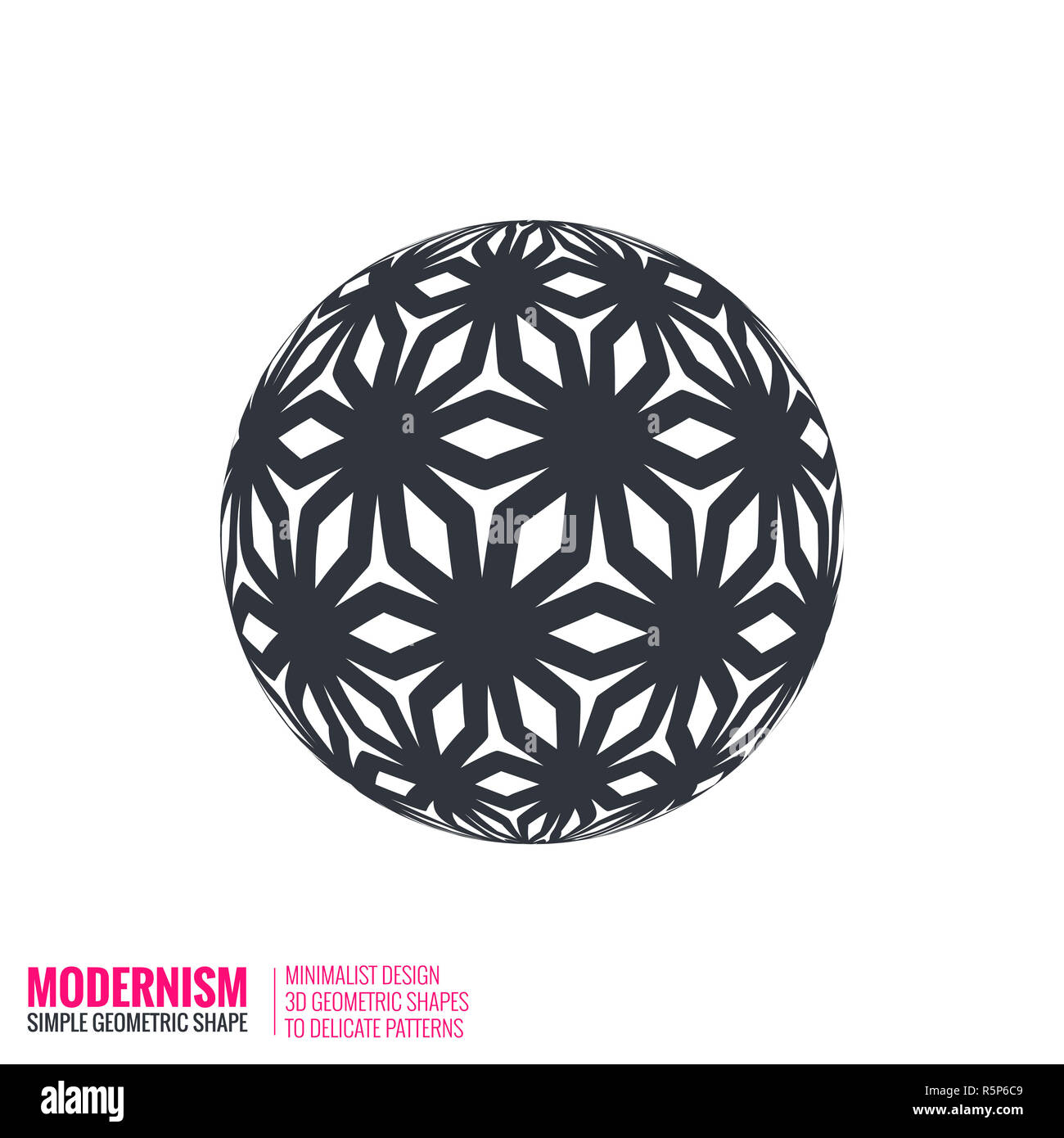 Pink geometry 3d shapes Cut Out Stock Images & Pictures - Alamy