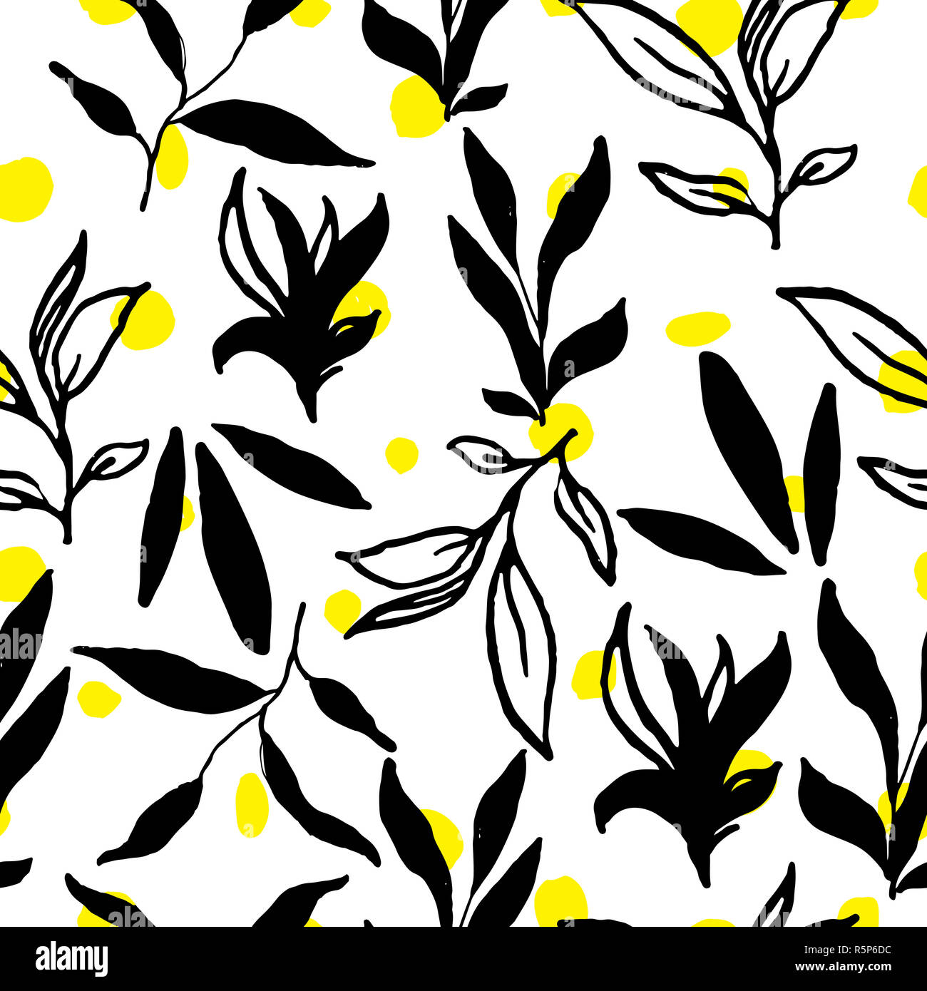 Simple stylish seamless hand-made pattern Stock Photo - Alamy