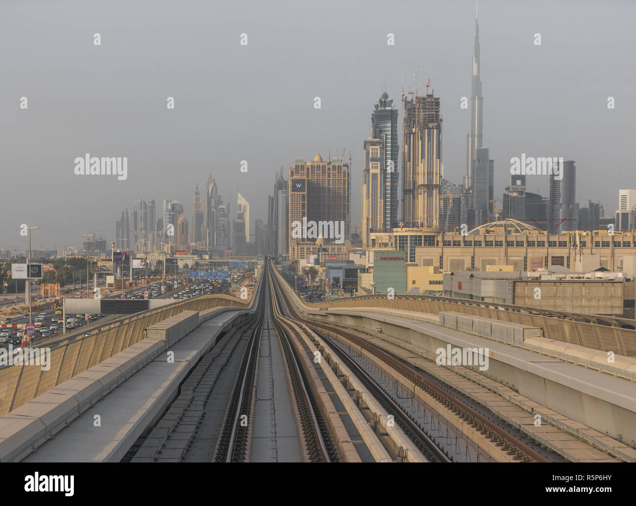 Dubai, United Arab Emirates - the Dubai Metro is the fastest way to get ...