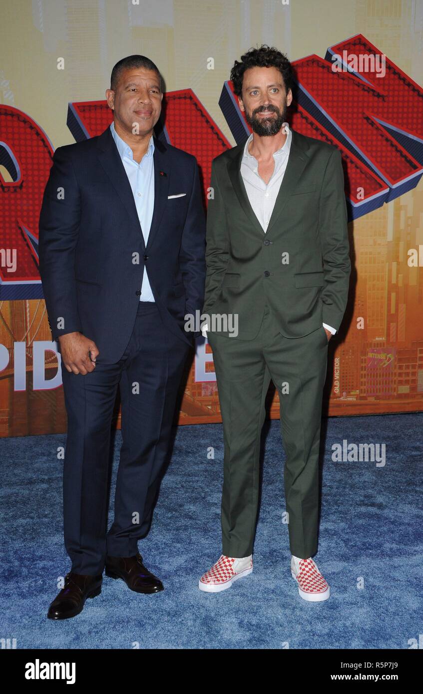 Los Angeles, CA, USA. 1st Dec, 2018. Peter Ramsey, Bob Persichetti at ...