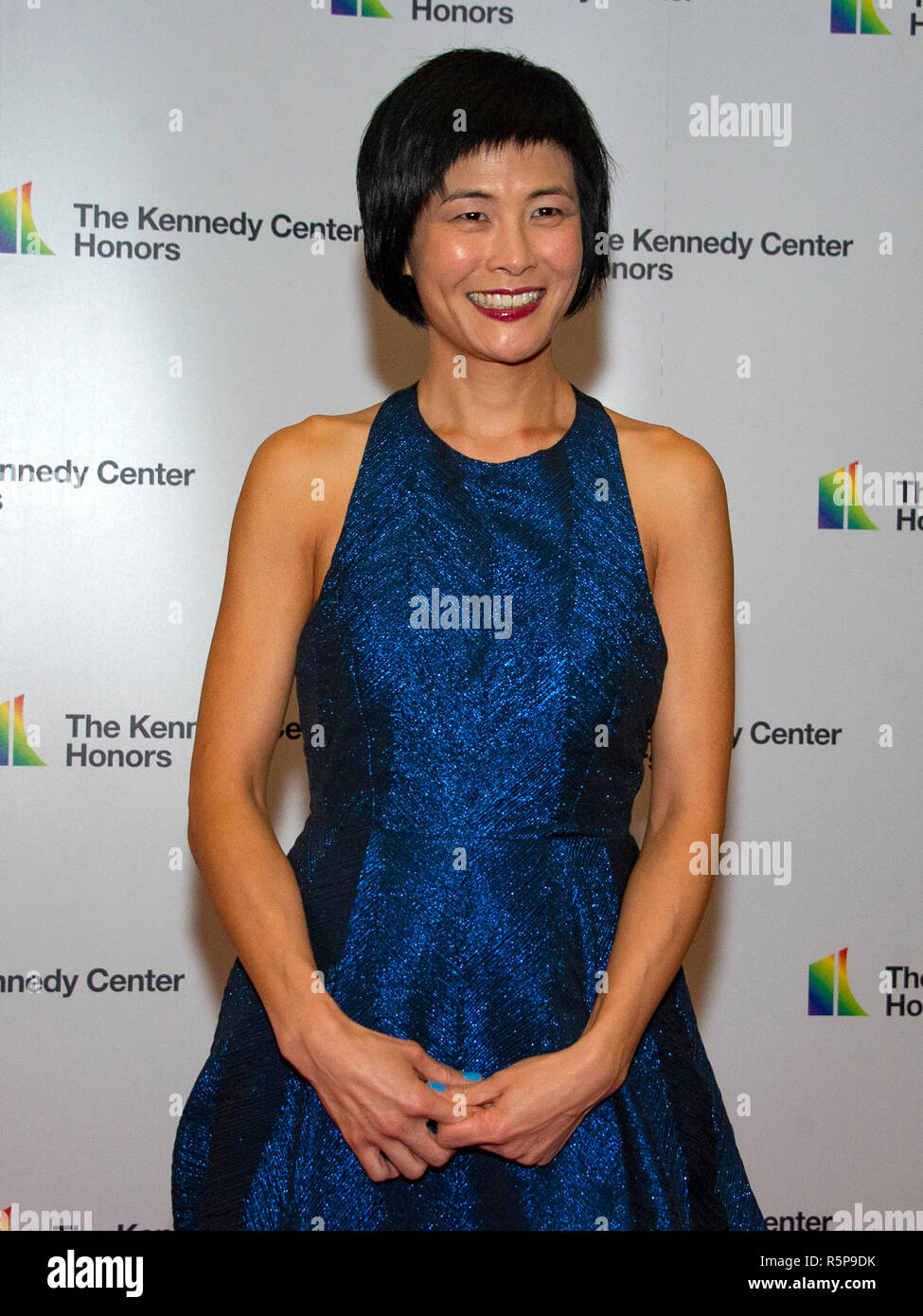 Violinist Jennifer Koh arrives for the formal Artist's Dinner honoring ...