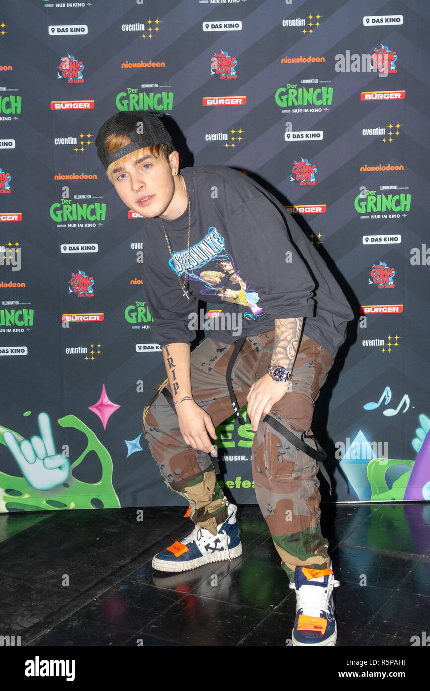 DORTMUND, Germany - December 1st 2018: Mike Singer (*2000, German ...