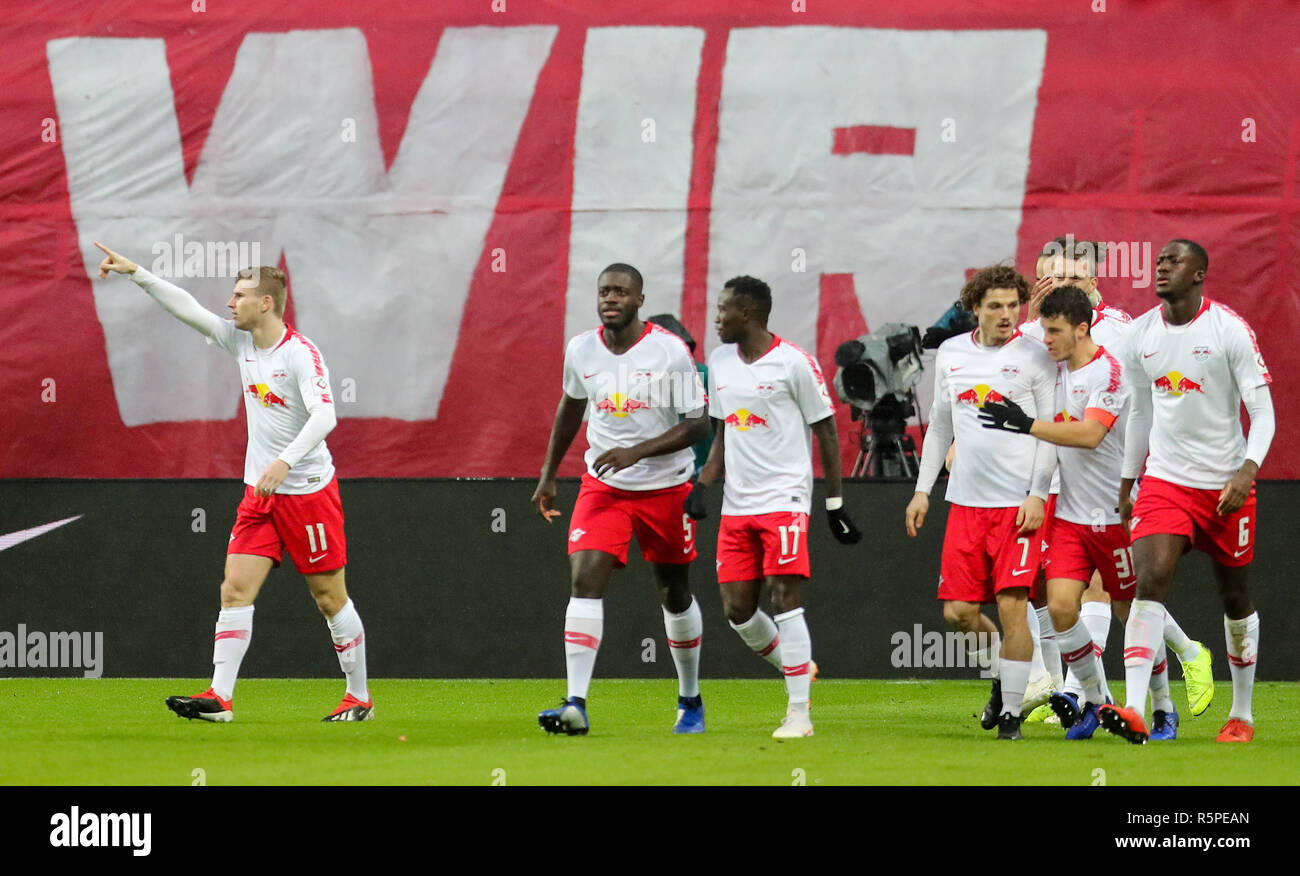 Leipzig, Germany. 02nd Dec, 2018. Soccer: Bundesliga, 13th matchday, RB ...