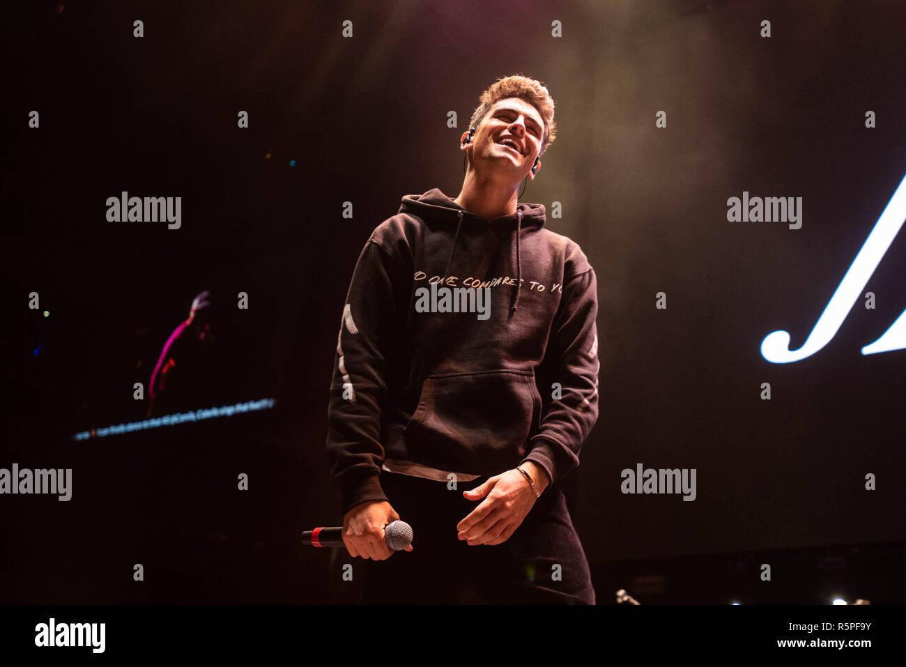 California, USA. 1st Dec 2018. Jack Gilinsky of Jack and Jack performs ...