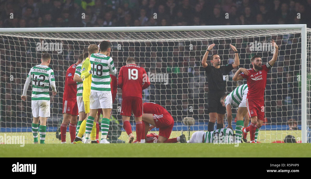 Hampden Park, Glasgow, UK. 2nd Dec, 2018. Scottish League Cup final ...
