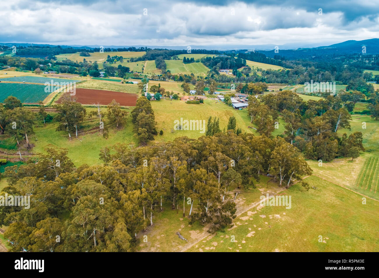 Panoramic view countryside fields meadows hi-res stock photography and ...