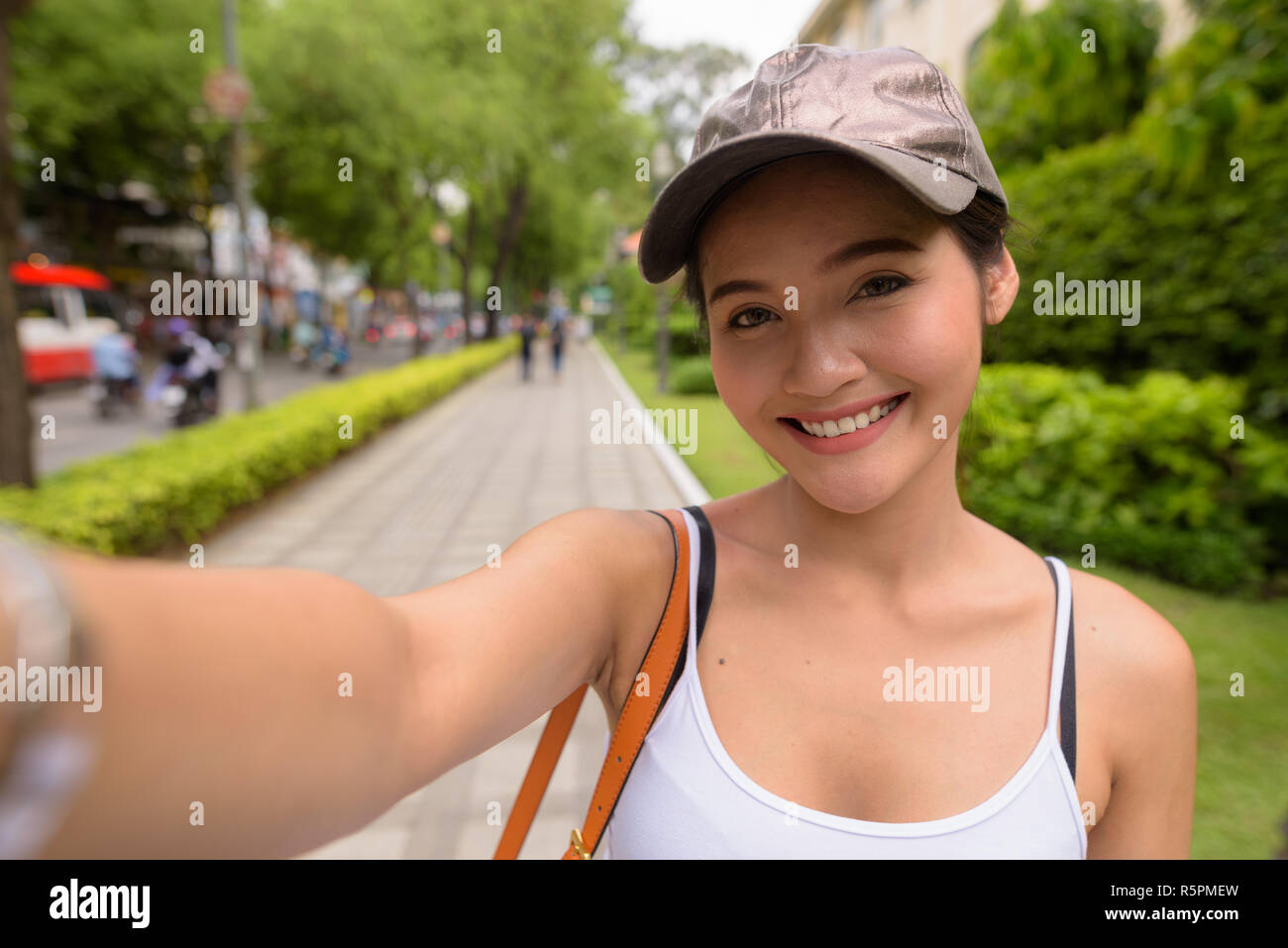 Selfie point view young woman hi-res stock photography and images - Alamy