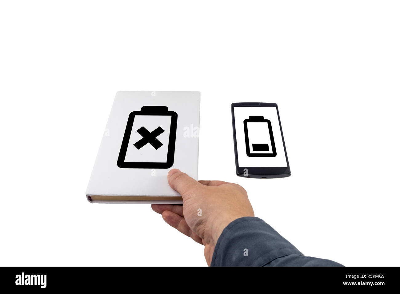 Phone vs book hi-res stock photography and images - Alamy