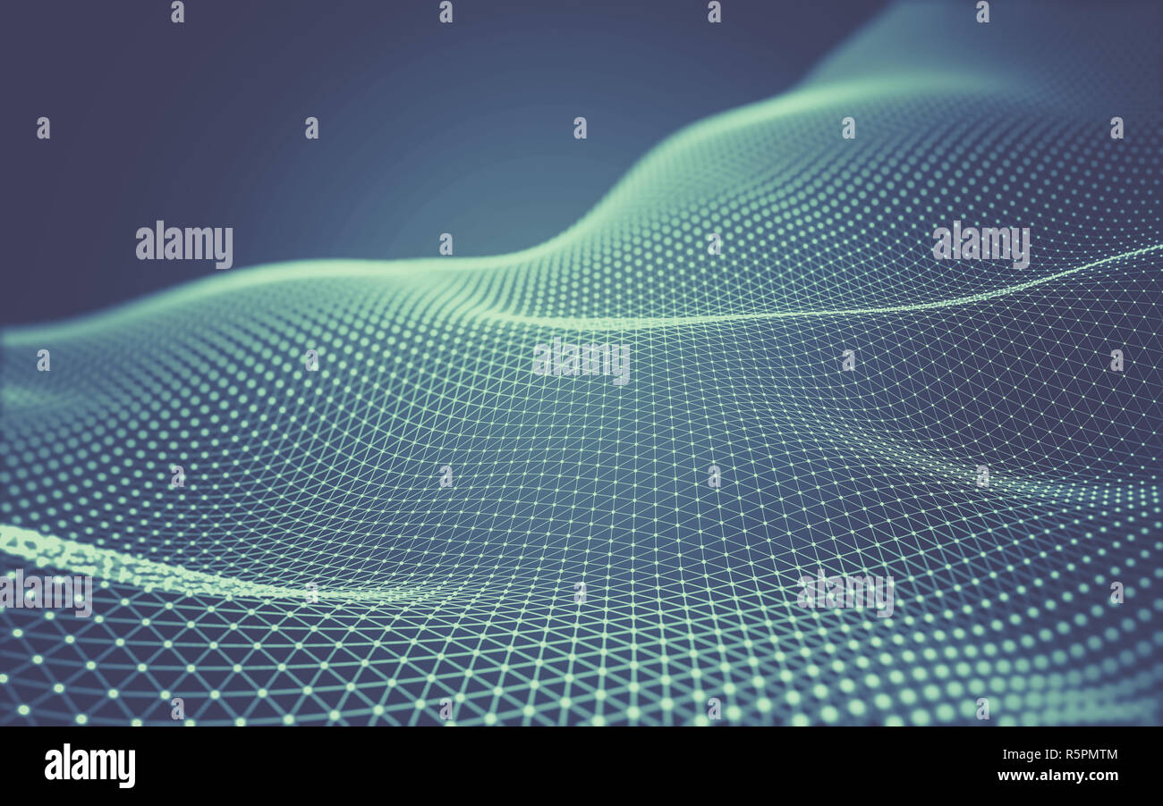 Abstract polygonal space low poly dark background, 3d rendering Stock ...