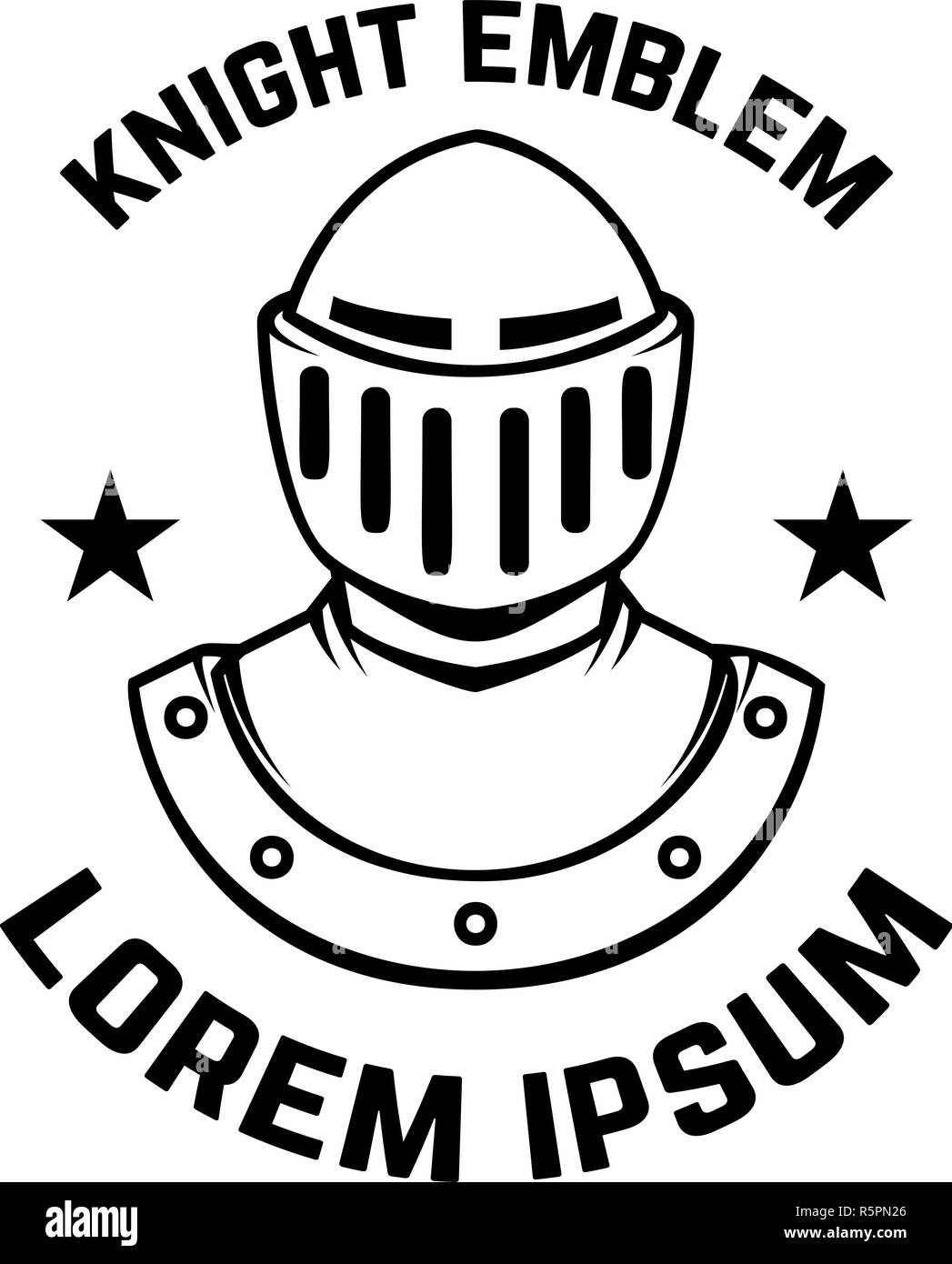 Soldier illustration crusader Black and White Stock Photos & Images - Alamy