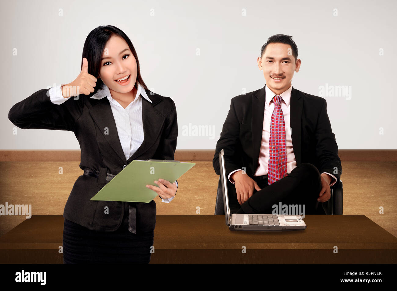 Boss And Secretary Stock Photo - Alamy