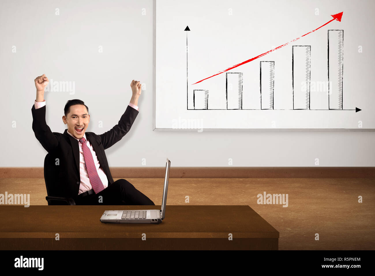 Young man with white board Stock Photo - Alamy