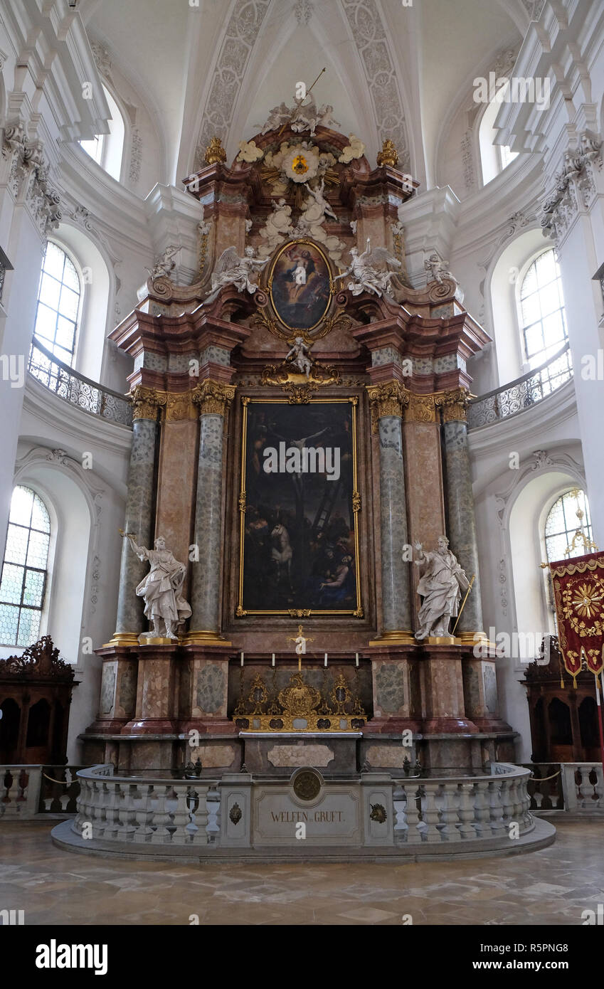 Holy Blood Altar in the Basilica of St. Martin and Oswald in Weingarten ...
