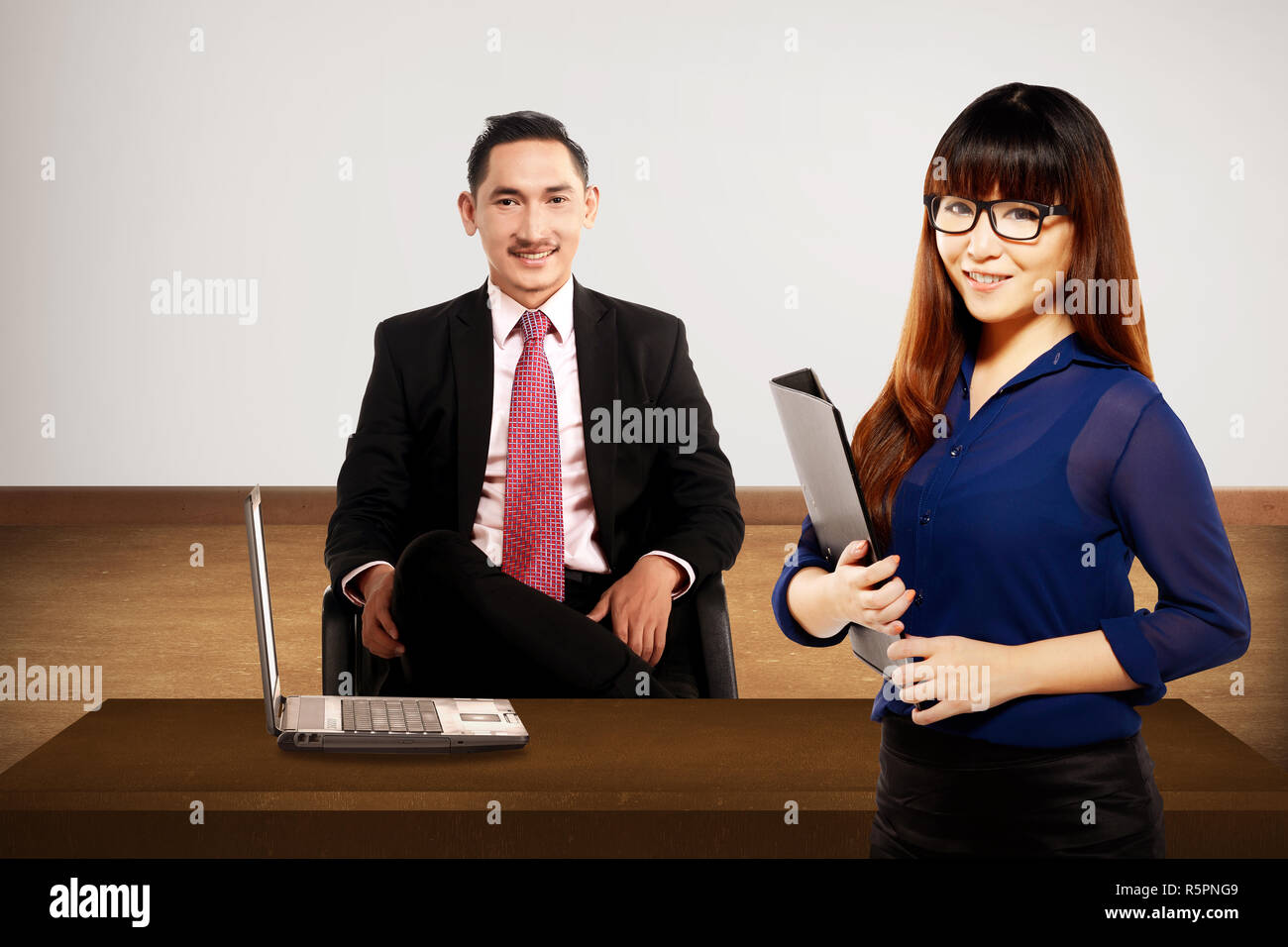 Boss And Secretary Stock Photo - Alamy