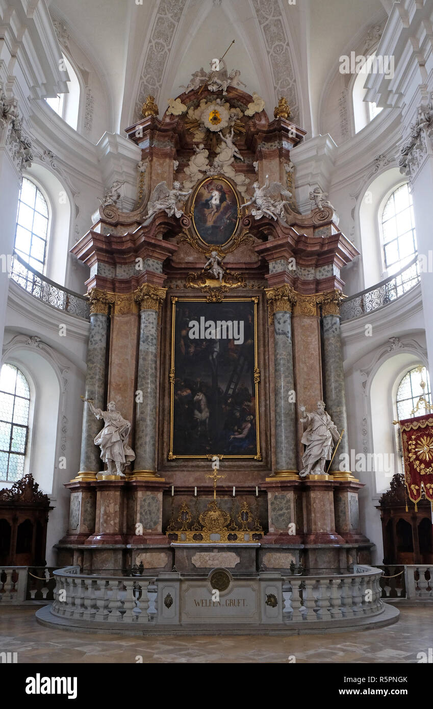Holy Blood Altar in the Basilica of St. Martin and Oswald in Weingarten ...