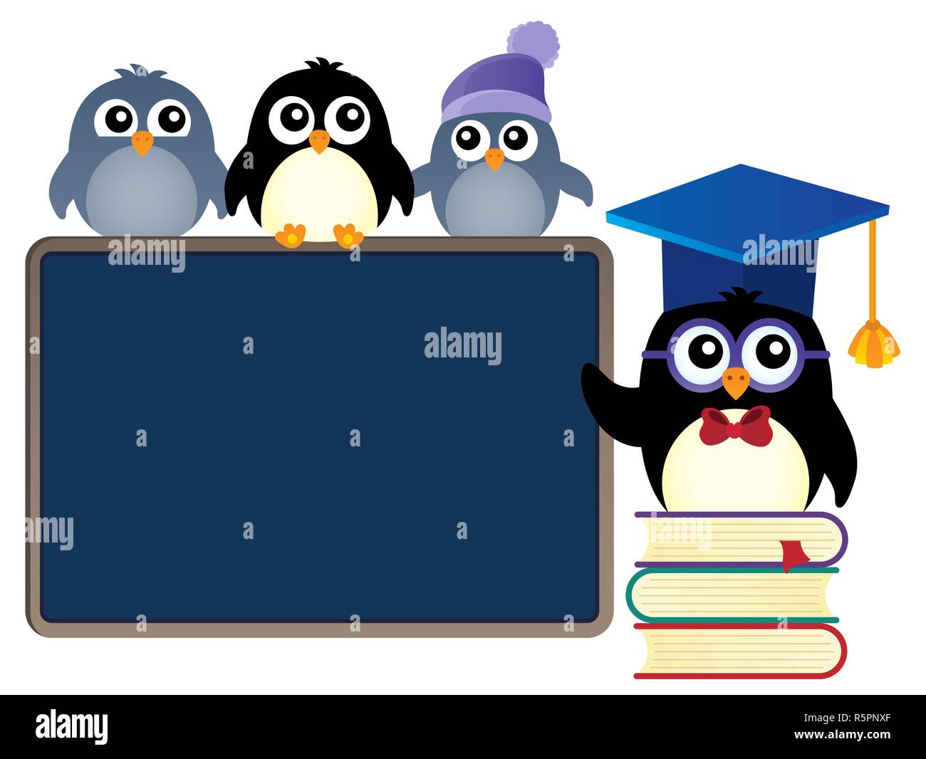 School penguins theme image 1 Stock Photo - Alamy