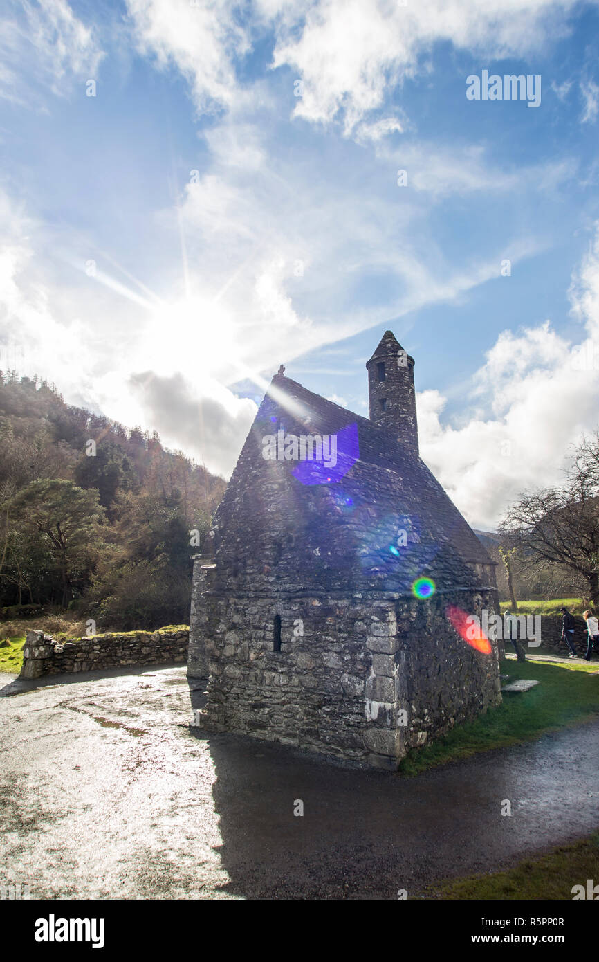 Glendalough National Park and Heritage center with ancient St. Kevin ...