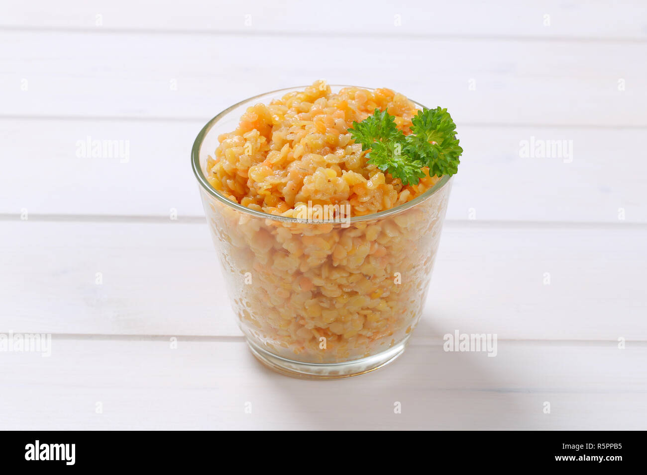 Cooked red lentils Stock Photo - Alamy