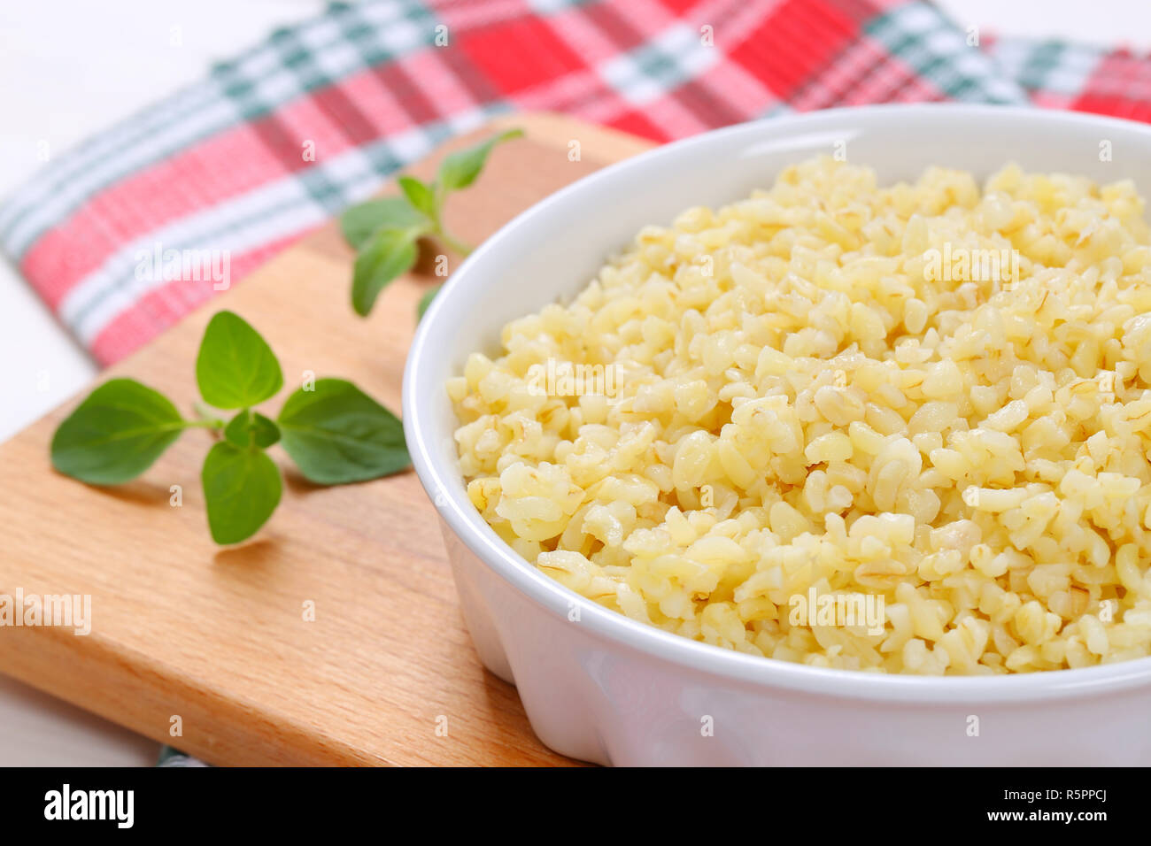 Cooked whole groats Stock Photo - Alamy