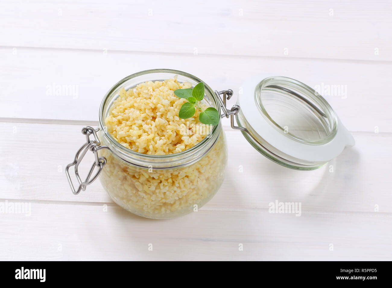 Cooked whole groats Stock Photo - Alamy