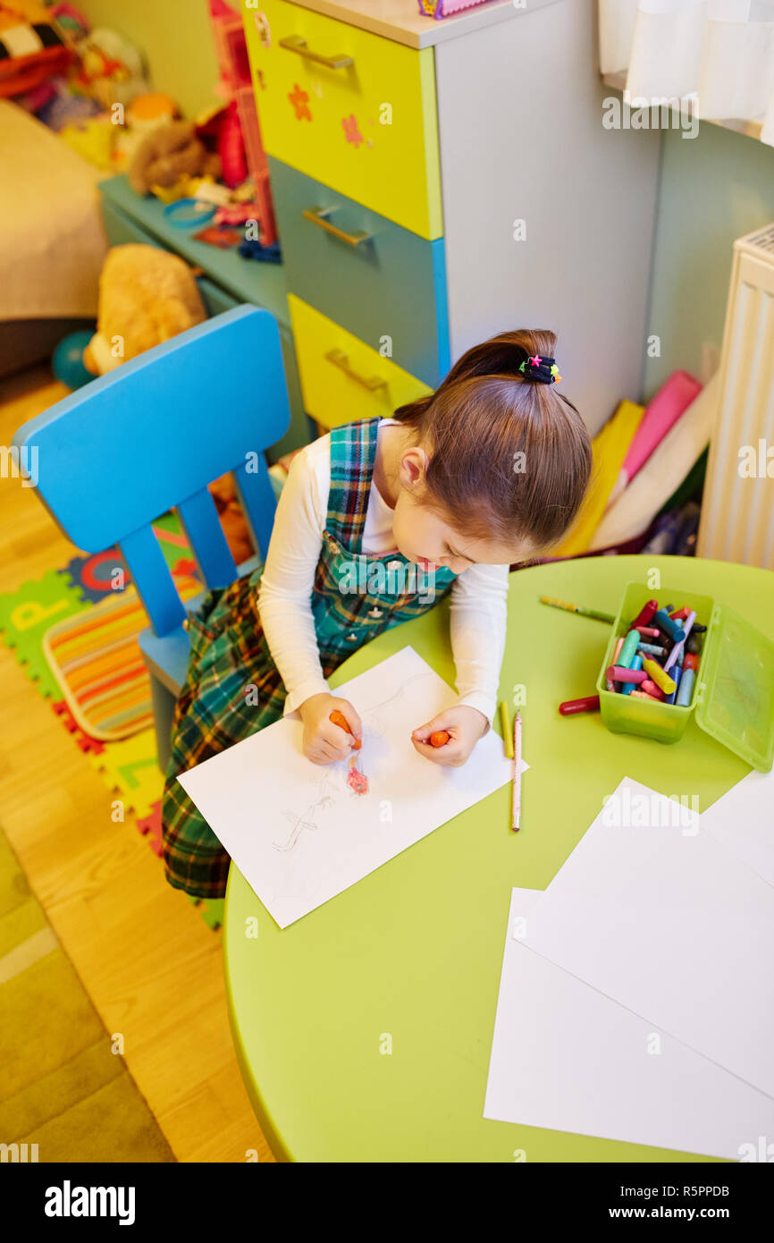 Taking her time with the masterpiece Stock Photo - Alamy