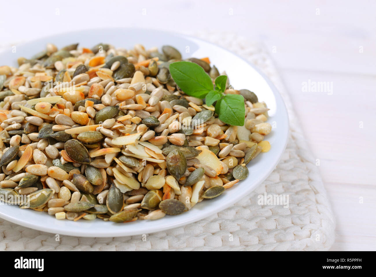 Seed mix for salads or soups Stock Photo - Alamy