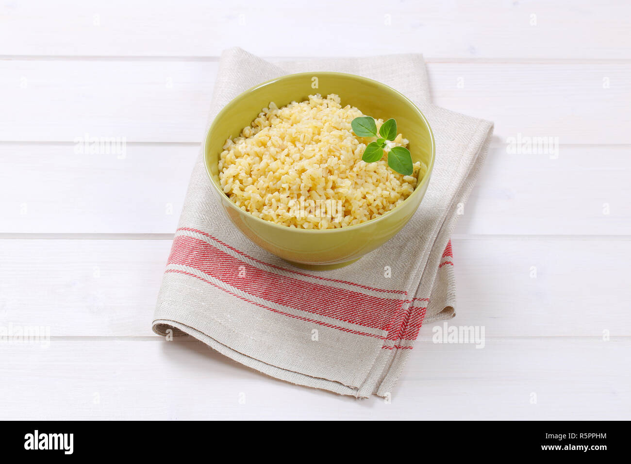 Cooked hulled barley Stock Photo - Alamy