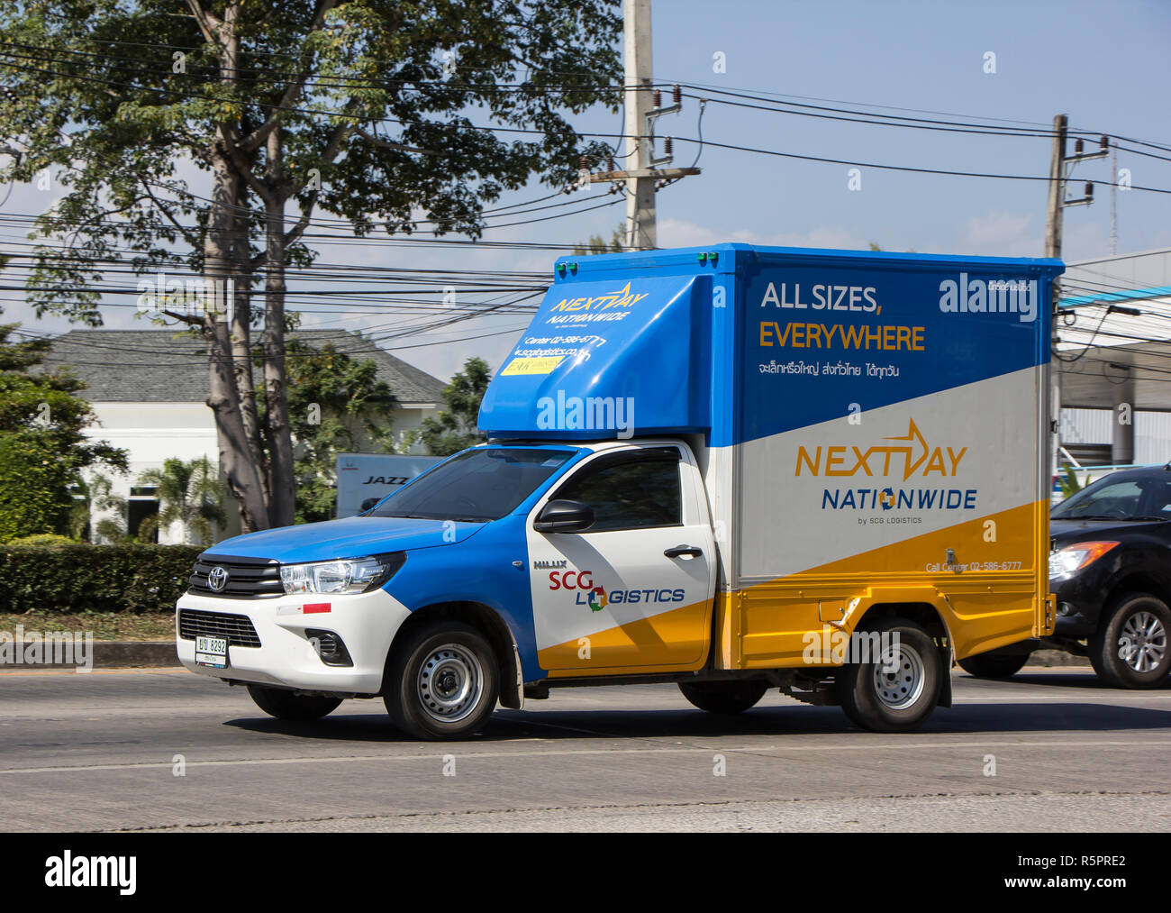 Chiangmai, Thailand - November 30 2018: Container truck of SCG ...