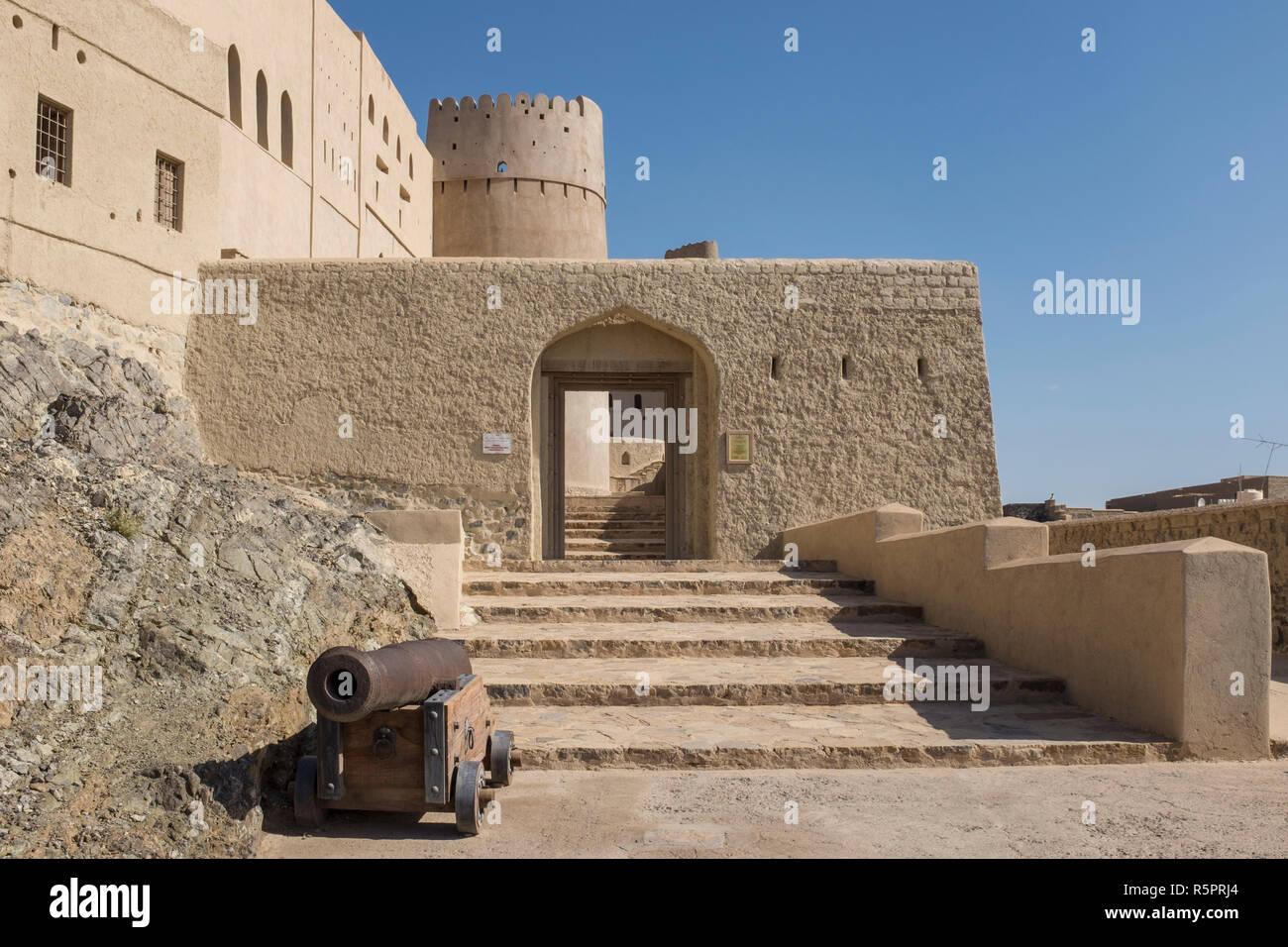 Bahla Fort in the town of Bahla, Oman, is a UNESCO World Heritage Site ...