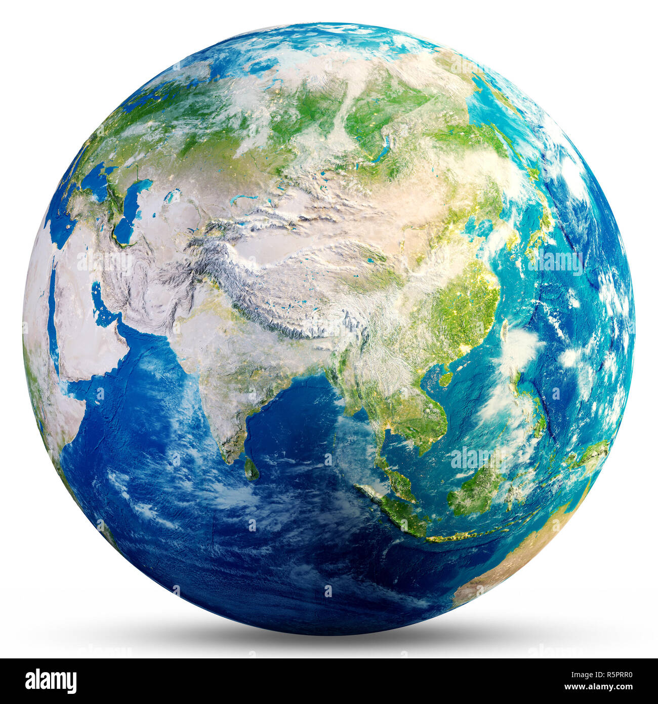 Planet Earth - Asia 3d rendering Stock Photo - Alamy