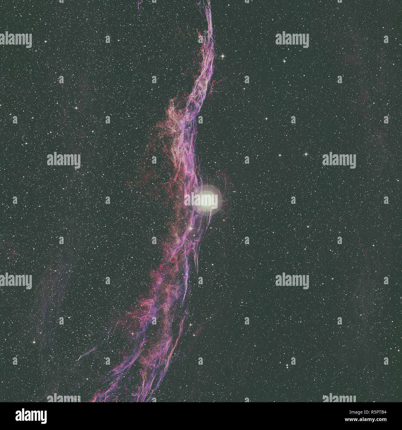 The Veil Nebula in the constellation Cygnus Stock Photo - Alamy