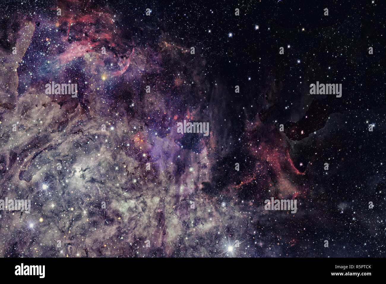 Abstract scientific background - galaxy and nebula in space Stock Photo ...