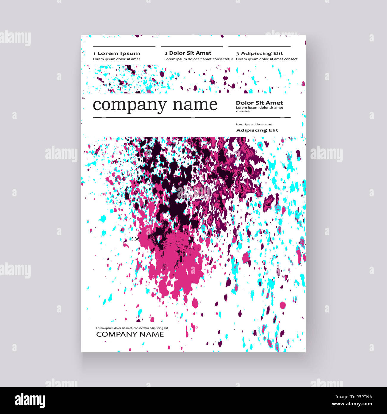 Neon colorful explosion paint splatter artistic covers design ...