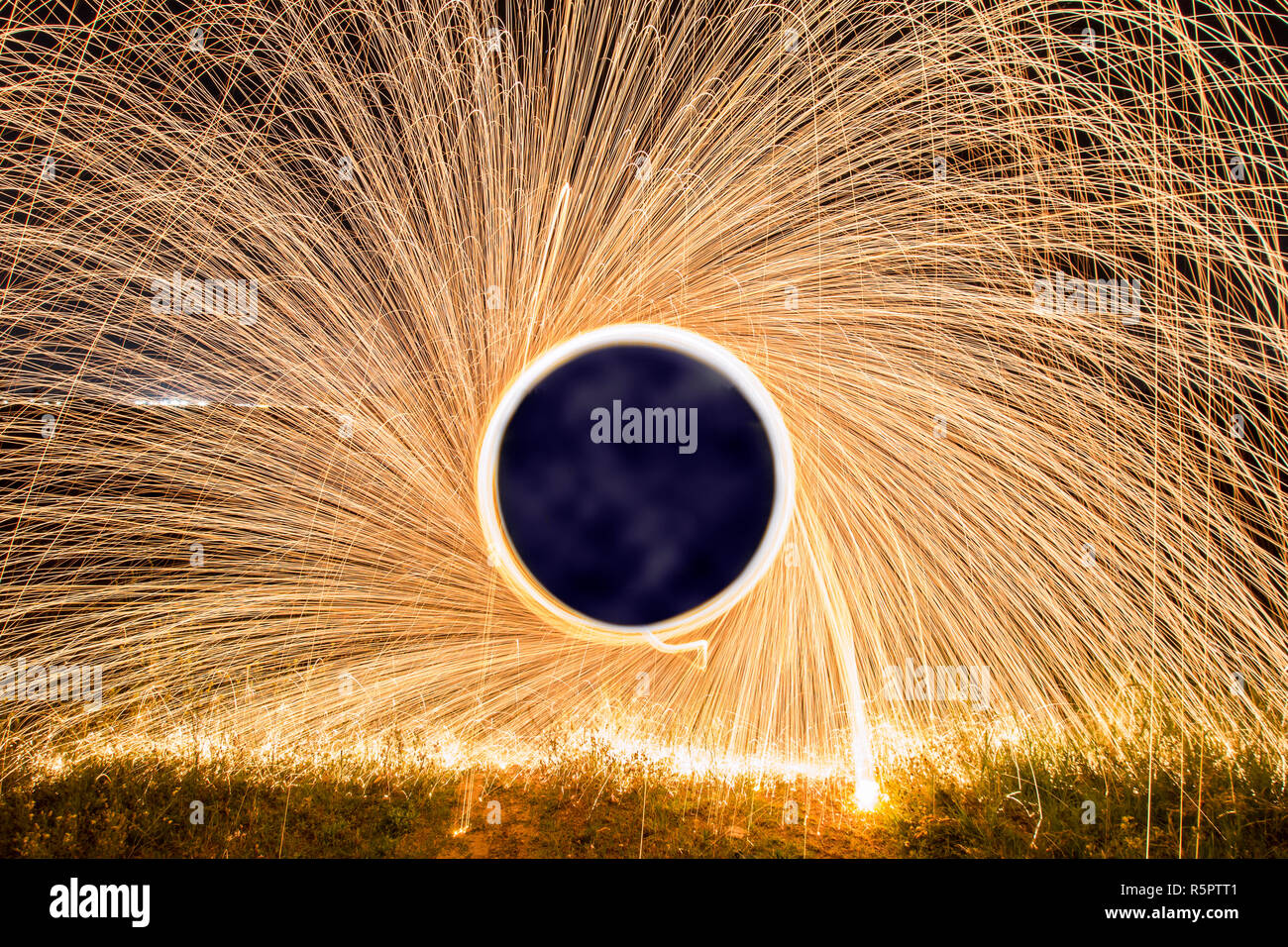 Time travel concept - a portal to a different dimension. Travelling ...
