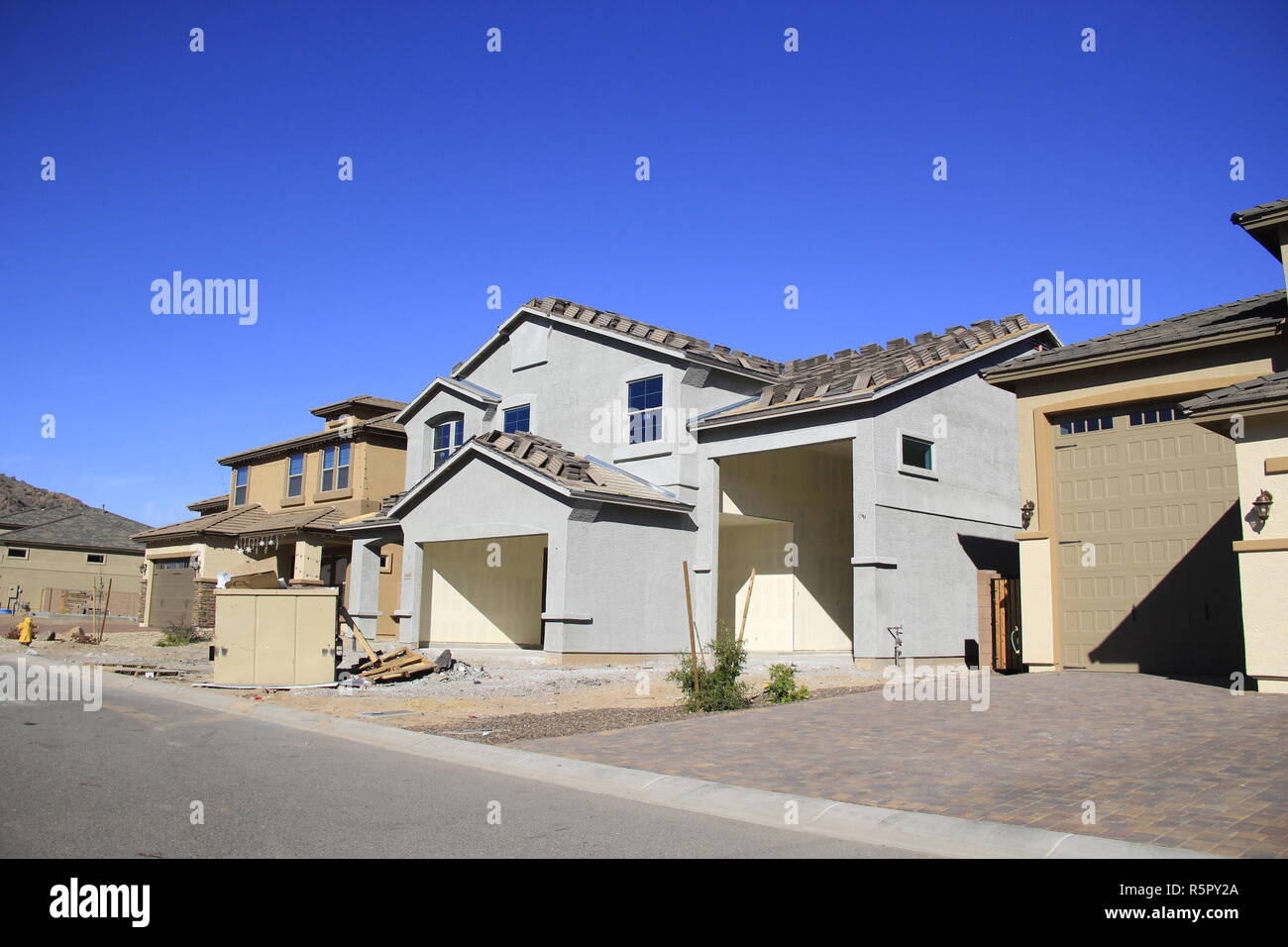 Row Of Houses Under Construction High Resolution Stock Photography and ...
