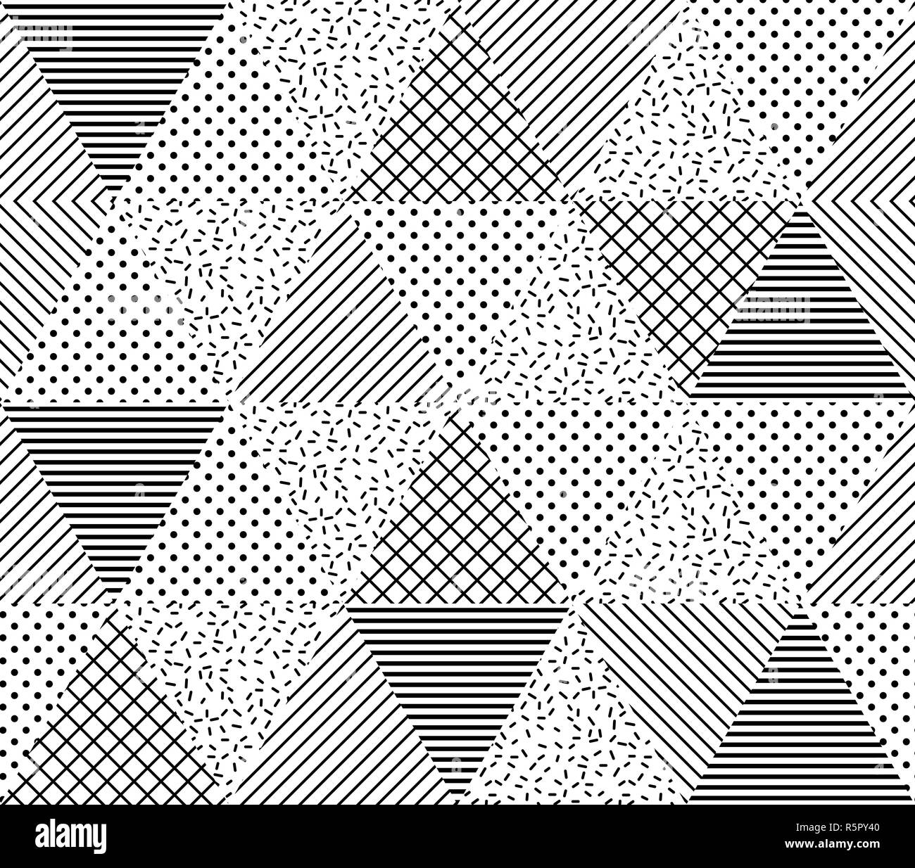 Vector Seamless Pattern. Abstract Geometric Stock Photo - Alamy