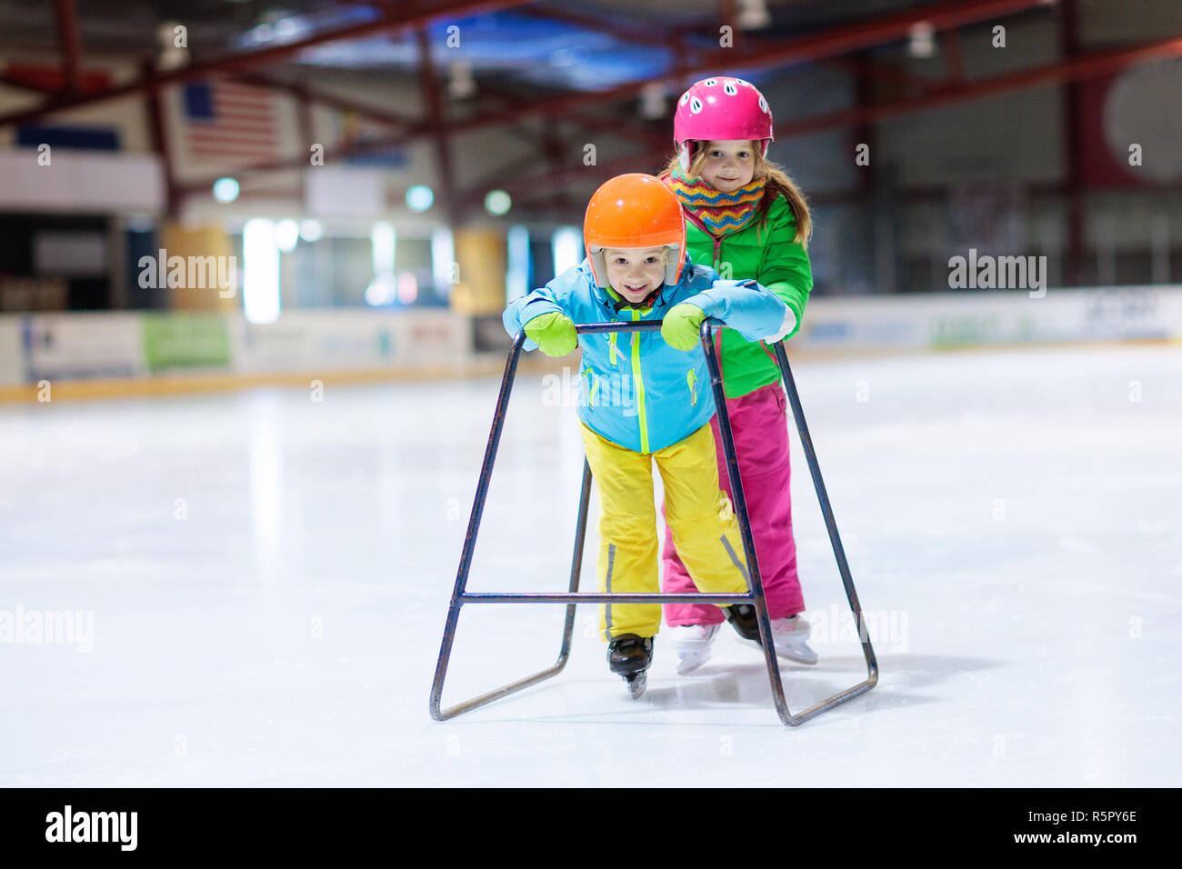 Ice skating rink children indoor hi-res stock photography and images ...